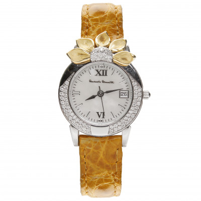 Timepieces : Gold ladies watch Annamaria Cammilli "Il Fiore nel Tempo."